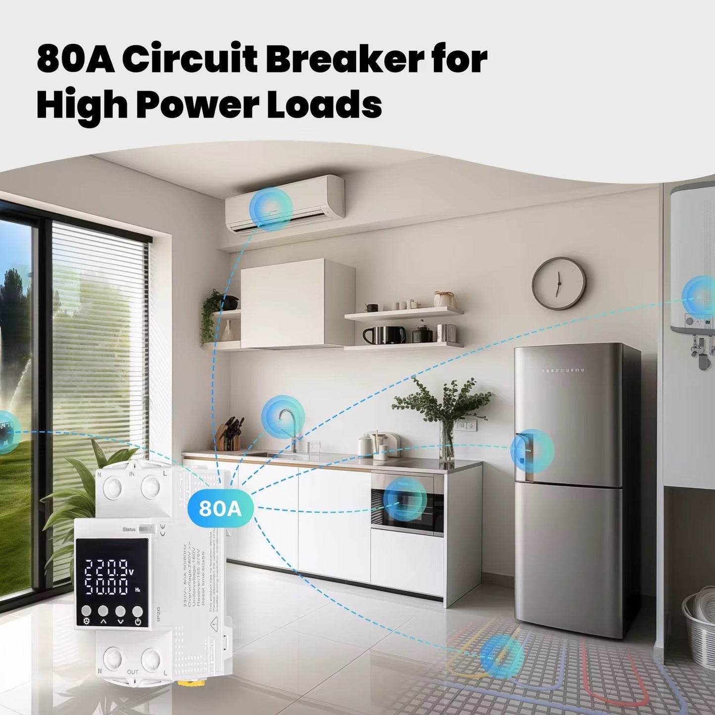 Breaker Inteligente WiFi 6-80A Medidor Energía Panamá | Smart ...